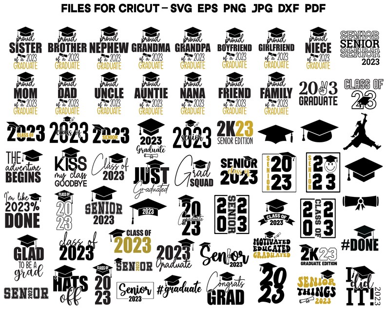 Graduation SVG Graduate SVG Senior SVG Class of 2023 Svg - Etsy