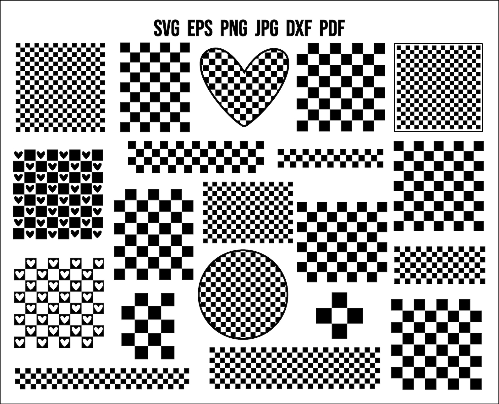 Checkered SVG | Checkered Pattern SVG | Checkerboard SVG | Seamless ...