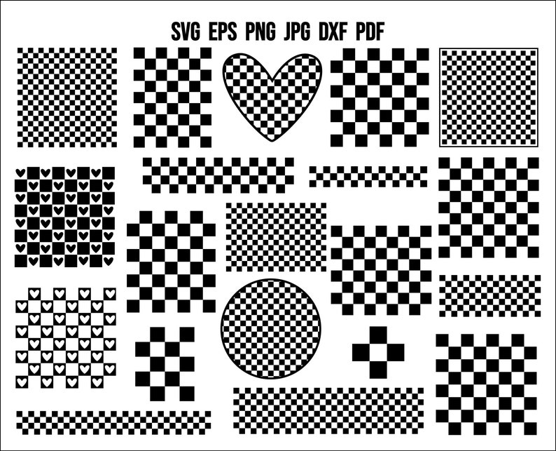 Checkered SVG | Checkered Pattern SVG | Checkerboard SVG | Seamless ...