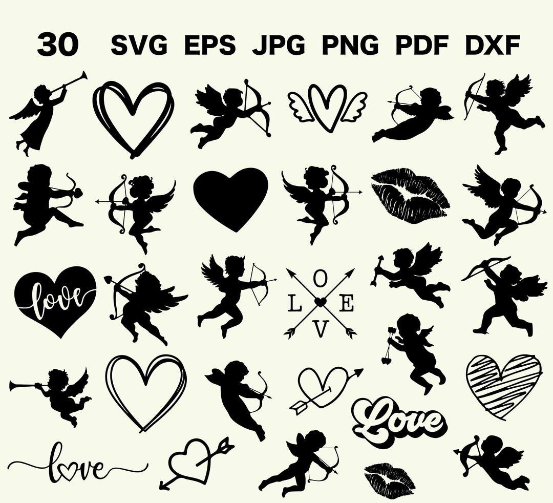 Cupid Svg Cupid Svg Bundle Love Svg Valentines Svg Couple Svg Cupid Cut ...