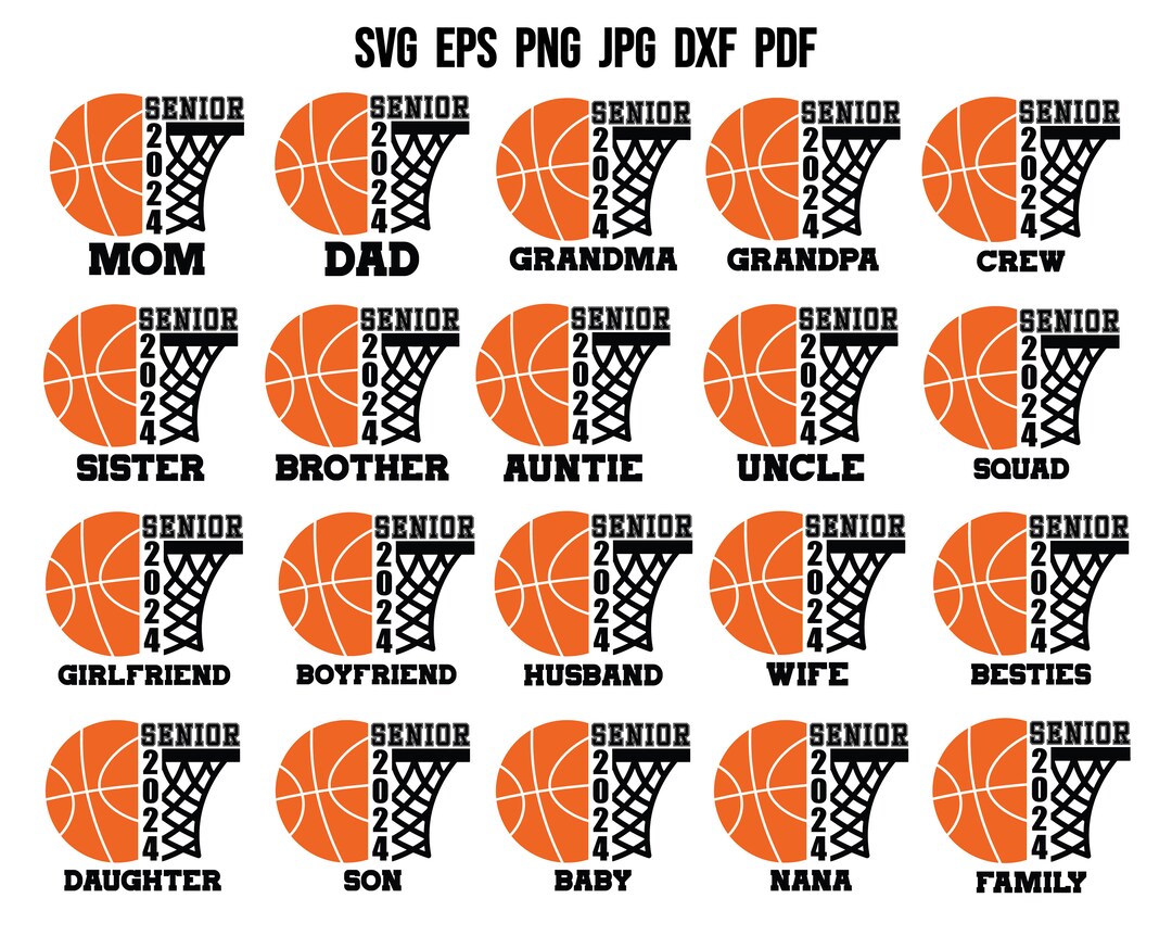 Basketball Graduation SVG | Senior 2024 SVG | Graduation SVG | Senior T ...