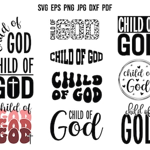 Jesus SVG | Child of God SVG | Faith SVG | Religious Svg | Christian ...