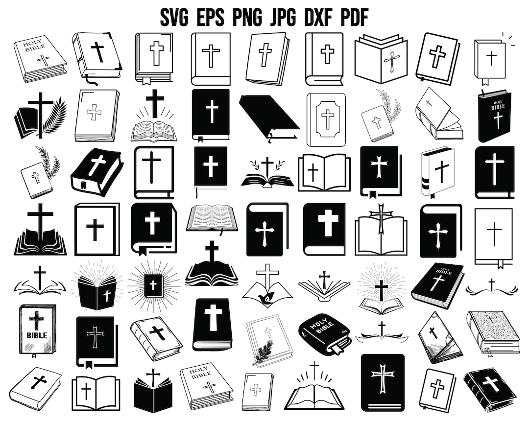 Bible SVG | Bible Silhouette | Holy Bible SVG | Jesus Svg | Christian ...