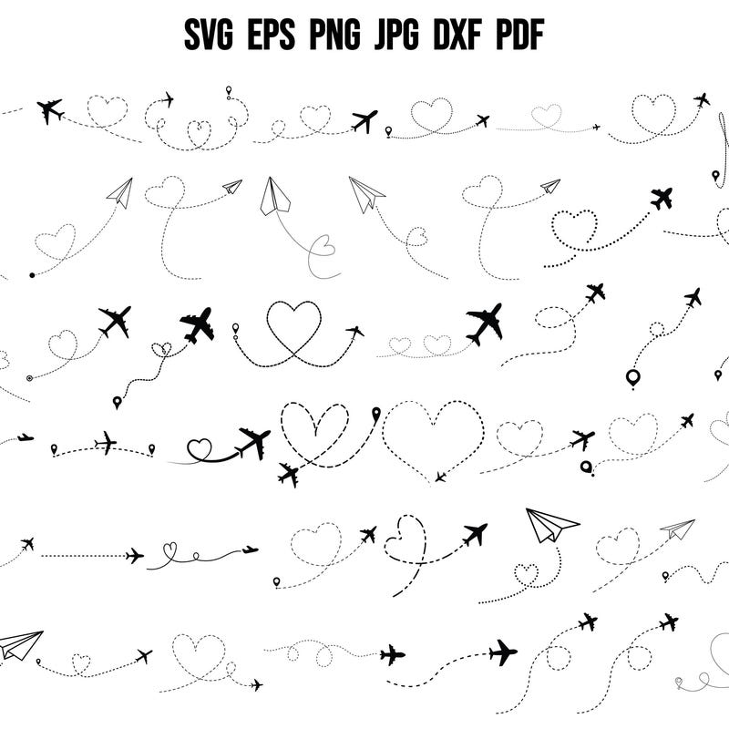 Airplane Svg - Etsy