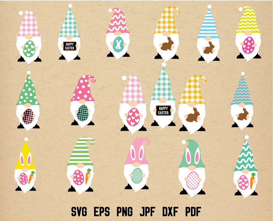 Easter Svg Easter Gnome Svg Gnomies Svg Happy Easter Svg Bunny Svg ...