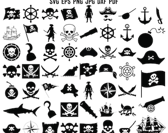 Pirate SVG | Pirate Silhouette | Pirate Bundle SVG | Pirate Cut File ...