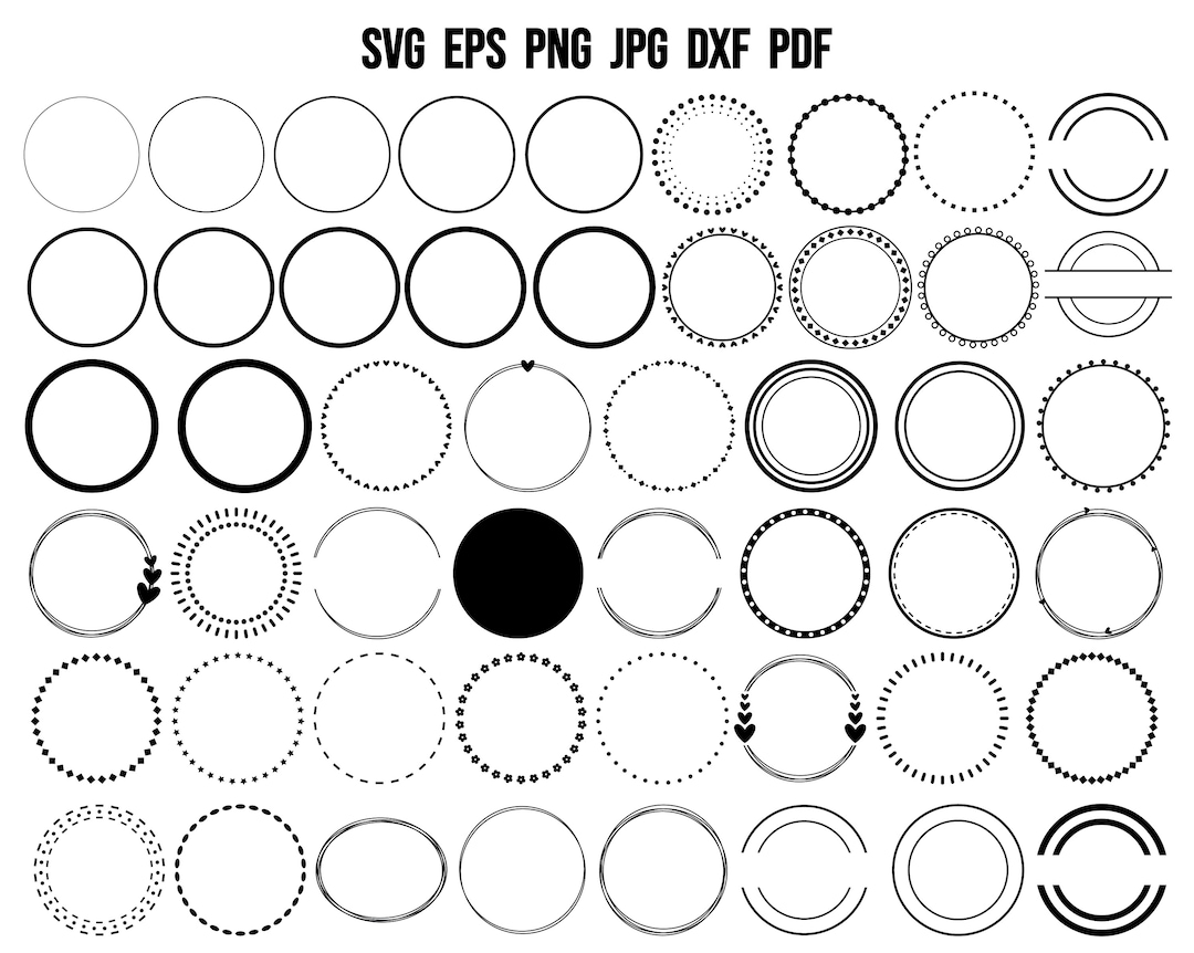 Circle SVG | Circle Frame SVG | Circle Monogram SVG | Circle Cut File ...