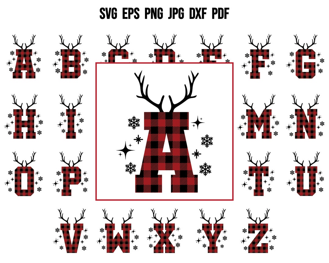 Christmas Alphabet SVG | Christmas SVG | Christmas Font SVG | Christmas ...