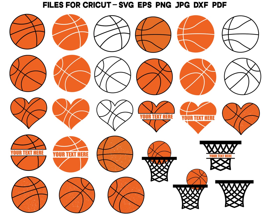 Basketball SVG Basketball Silhouette Basketball Ball SVG Basketball Cut ...