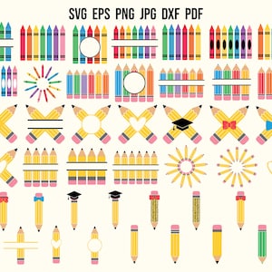 School SVG | Pencil SVG | Teacher SVG | Crayon Svg | Pencil Cut File ...