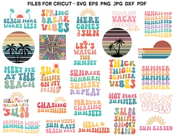 Retro Summer SVG Summer SVG Groovy Summer PNG Sublimation Summer T ...