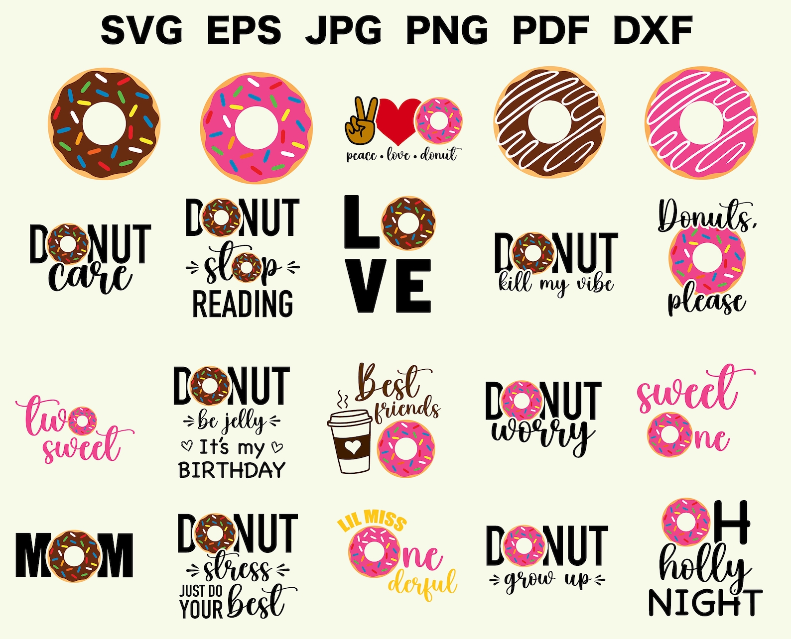 Donut Svg Cut File Donut Quotes Svg Donut Clipart Donut Cricut - Etsy