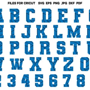 Volleyball Font SVG Volleyball SVG Volleyball Numbers SVG Volleyball ...