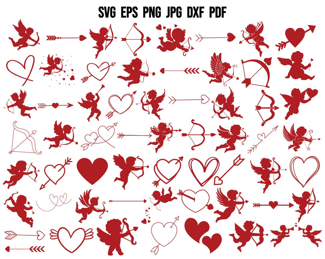 Valentine Cupid SVG | Valentine SVG | Valentine's Day Svg | Cupid ...