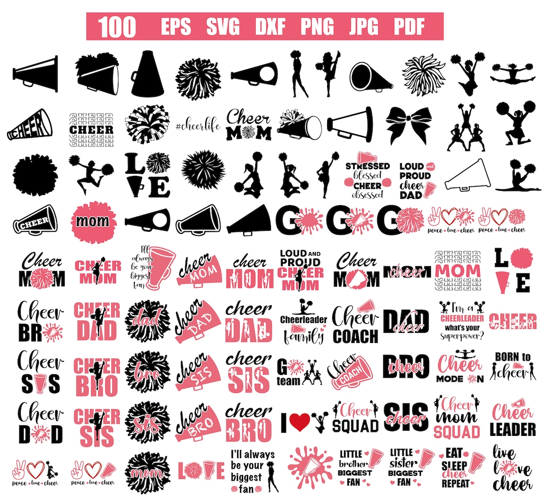 Cheer SVG | Cheer Silhouette | Cheerleader SVG | Cheerleading Svg ...