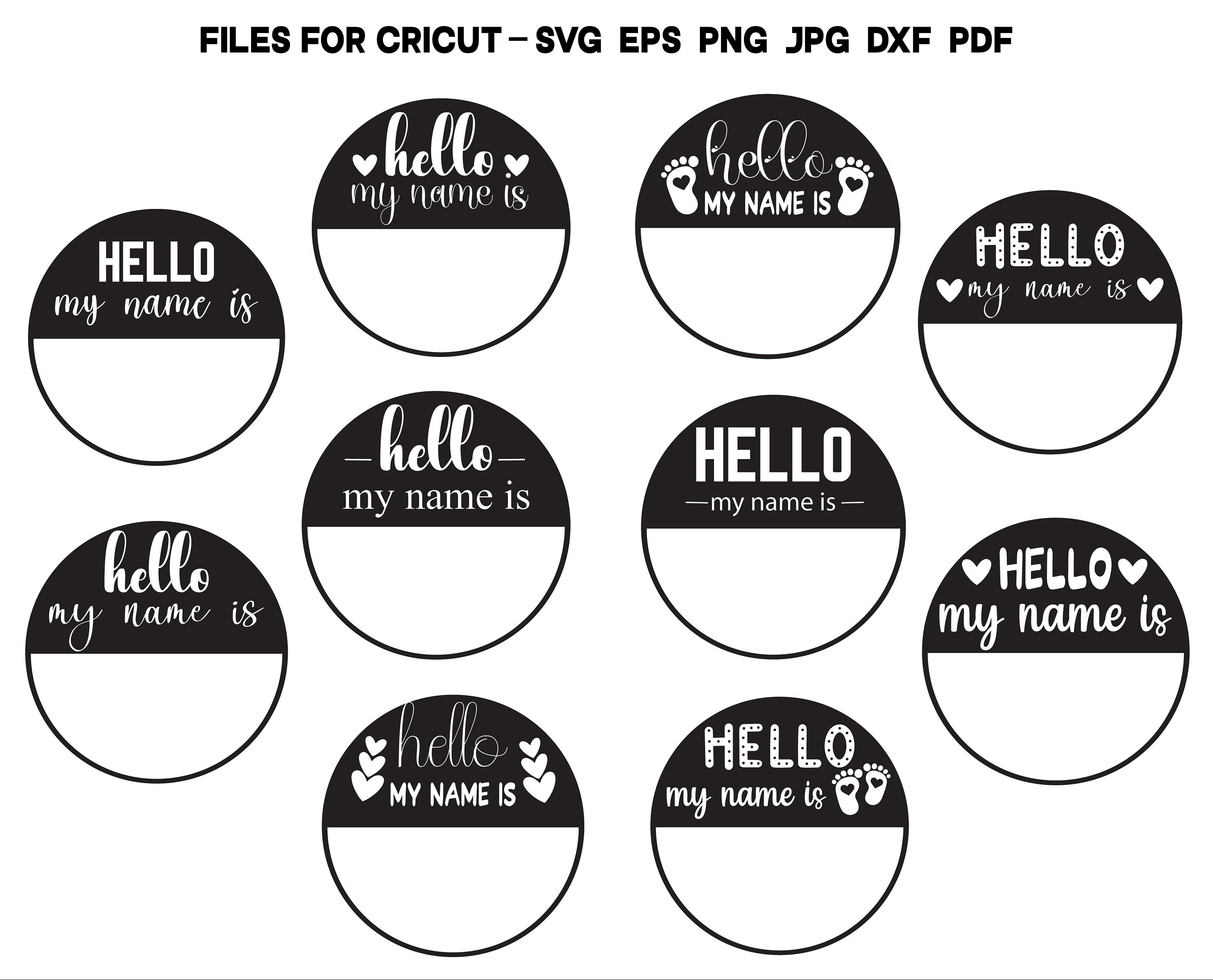 Hello My Name is Svg Name Tag Svg Baby Svg Newborn Svg Baby - Etsy Canada