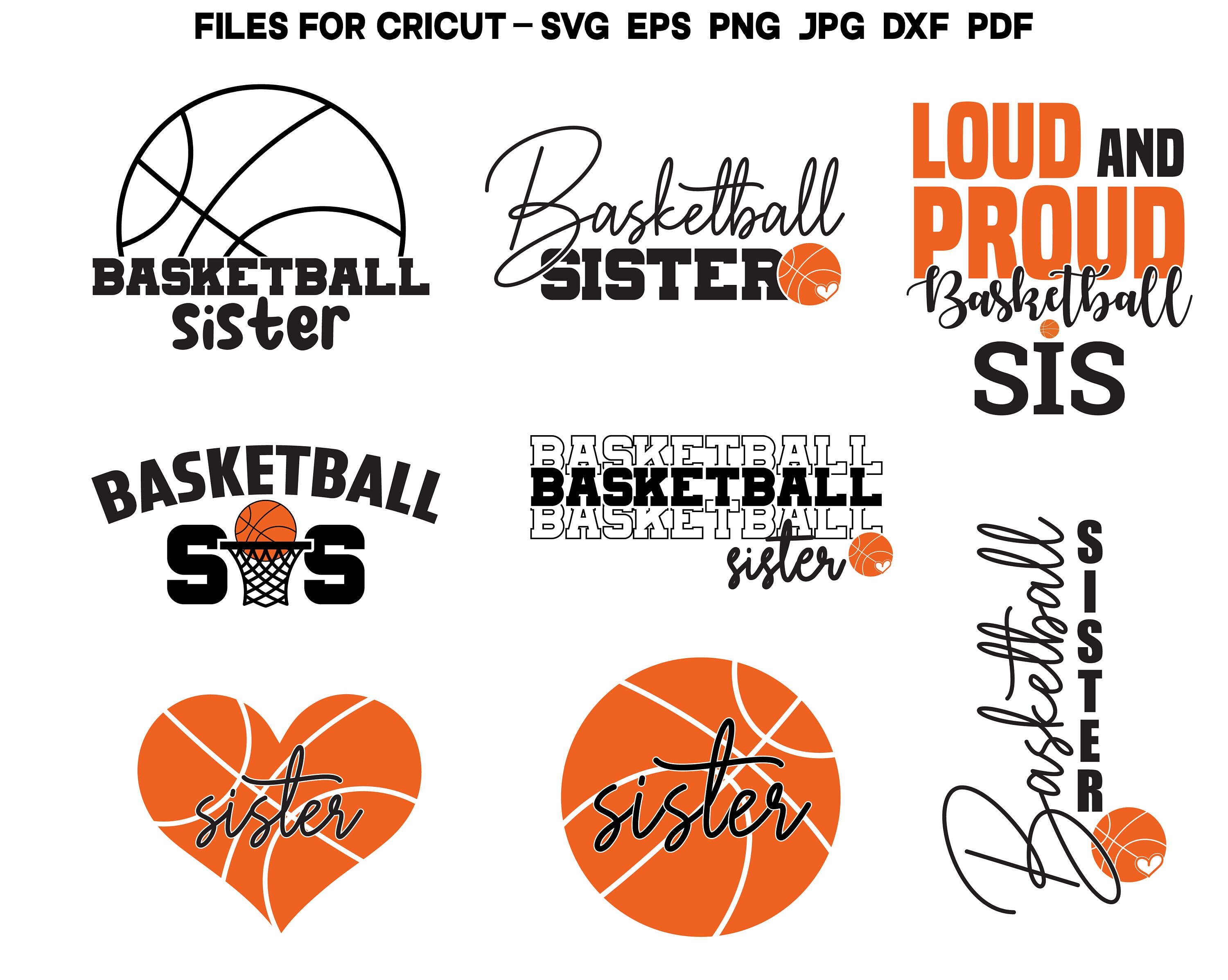 Basketball Sister SVG Basketball Svg Basketball Cut File - Etsy México