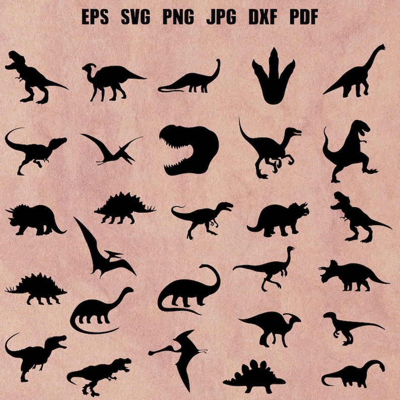 Dinosaur Svg Dino Svg T-rex Svg Dinosaur Cut File Dinosaur | Etsy