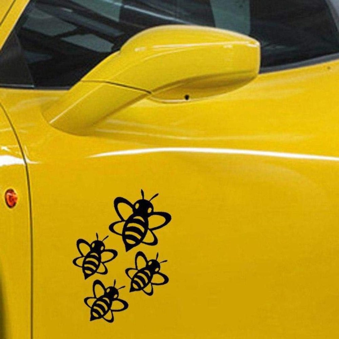 Flying Bumble Bees Design Fun Window Bumper Vinyl Decal Sticker,black ...