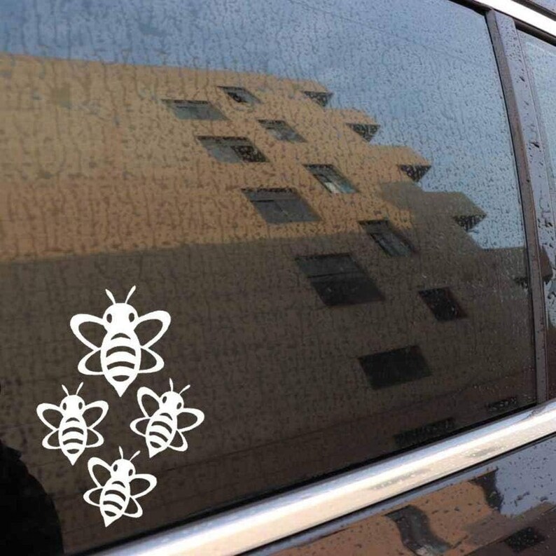 Flying Bumble Bees Design Fun Window Bumper Vinyl Decal Sticker,black ...