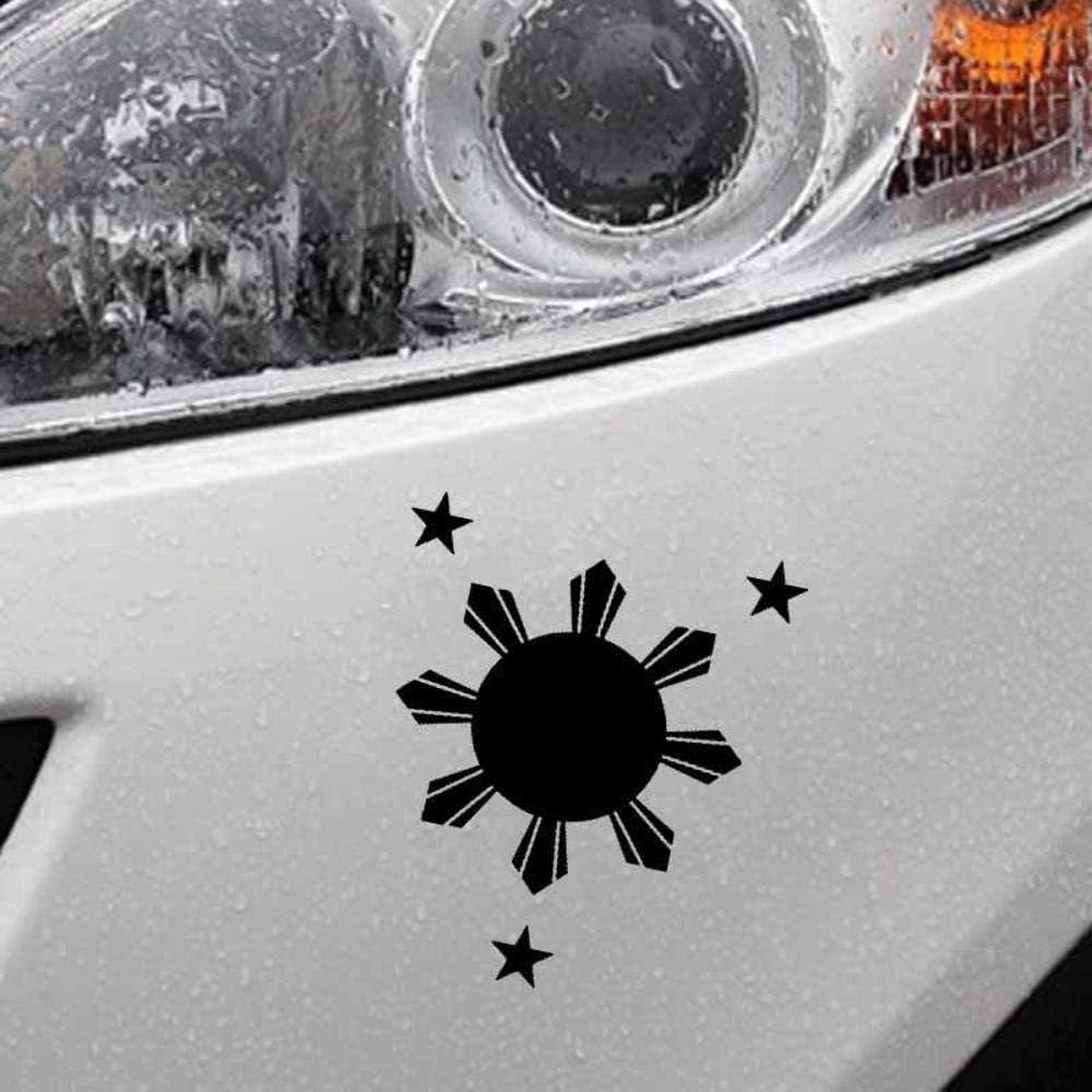 Stars and Sun Philippine Flag Fun Window Sticker Vinyl Decal 12.6CM X ...