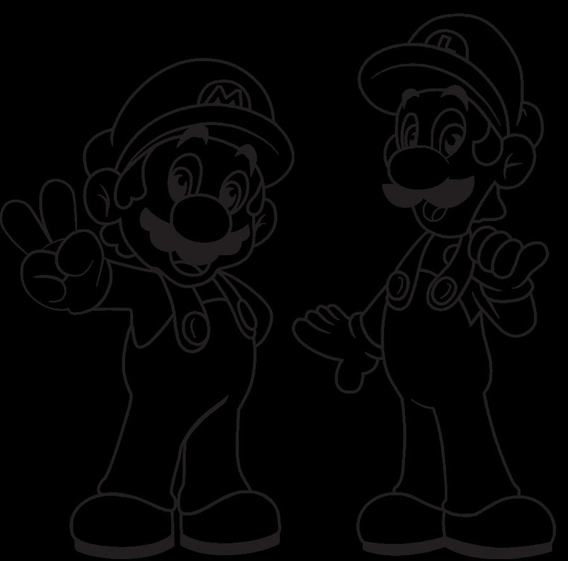 5 Page Mario Coloring Book - Etsy
