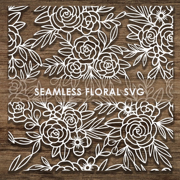 Floral Seamless Svg - Etsy