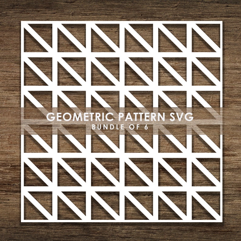 Bundle of 6 Seamless Geometric SVG Pattern, Line Pattern, Geometric ...