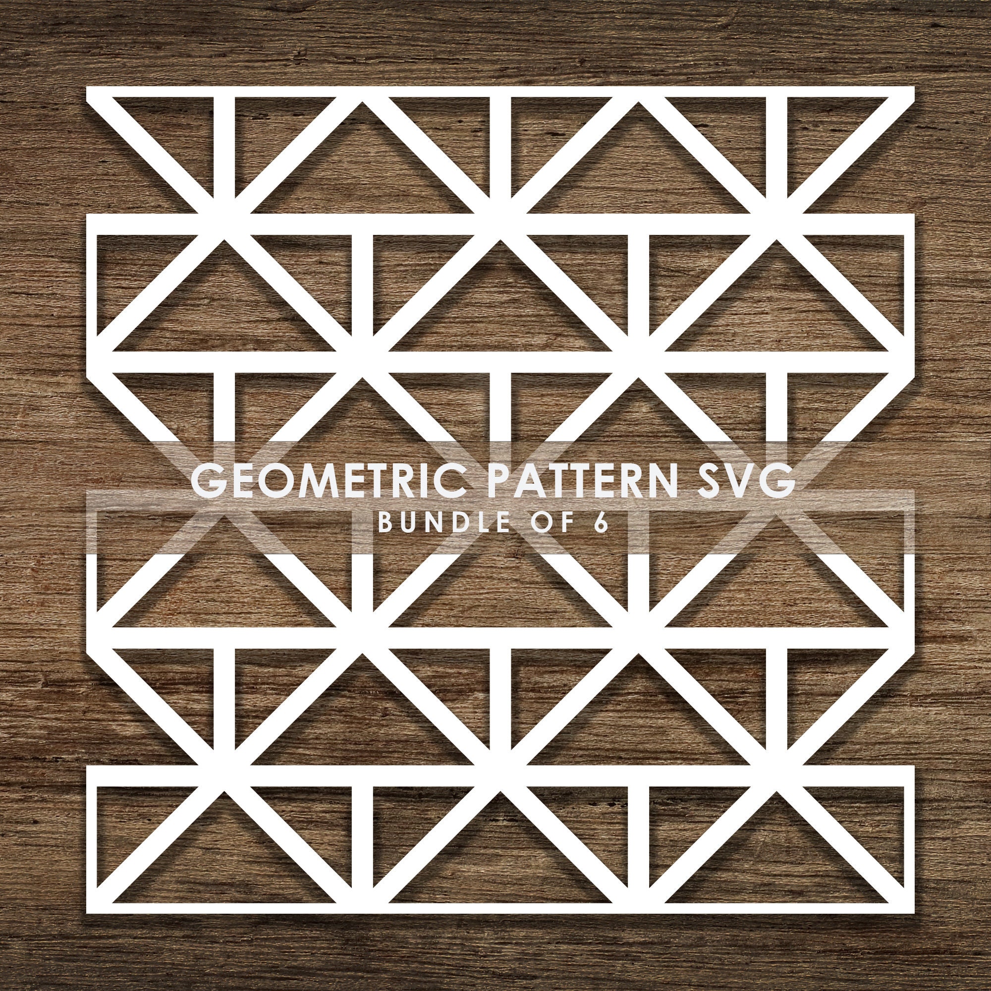 Bundle of 6 Seamless Geometric SVG Pattern, Line Pattern, Geometric ...