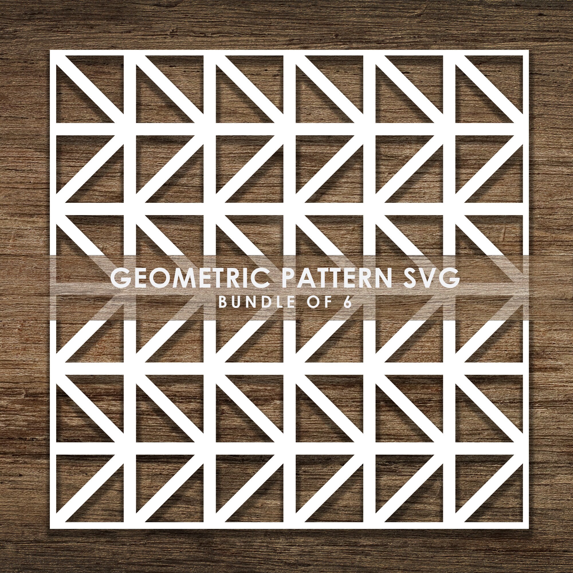 Bundle of 6 Seamless Geometric SVG Pattern, Line Pattern, Geometric ...