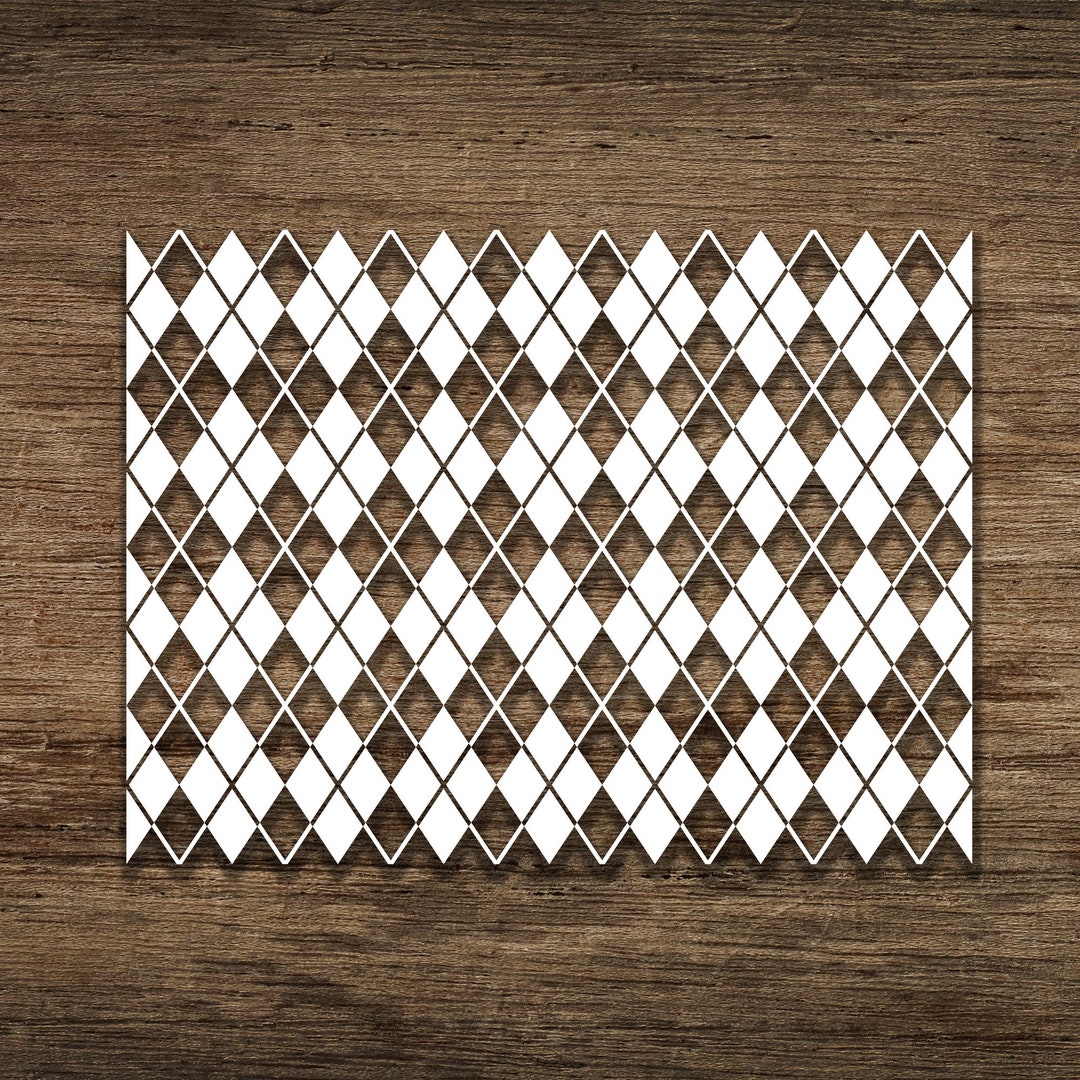 Seamless Argyle SVG Pattern, Line Pattern, Geometric Background. Cut ...