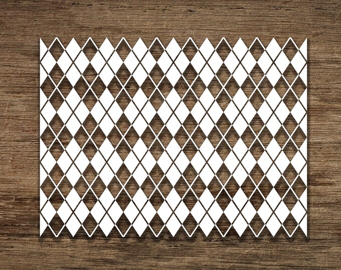 Seamless Argyle SVG Pattern, Line Pattern, Geometric Background. Cut ...