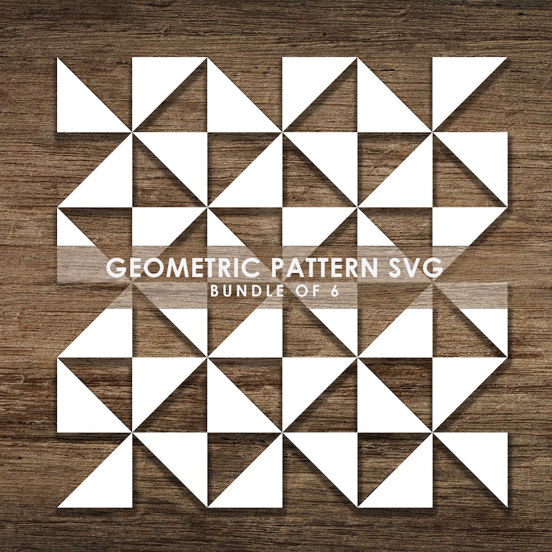 Bundle of 6 Seamless Geometric SVG Pattern, Line Pattern, Geometric ...