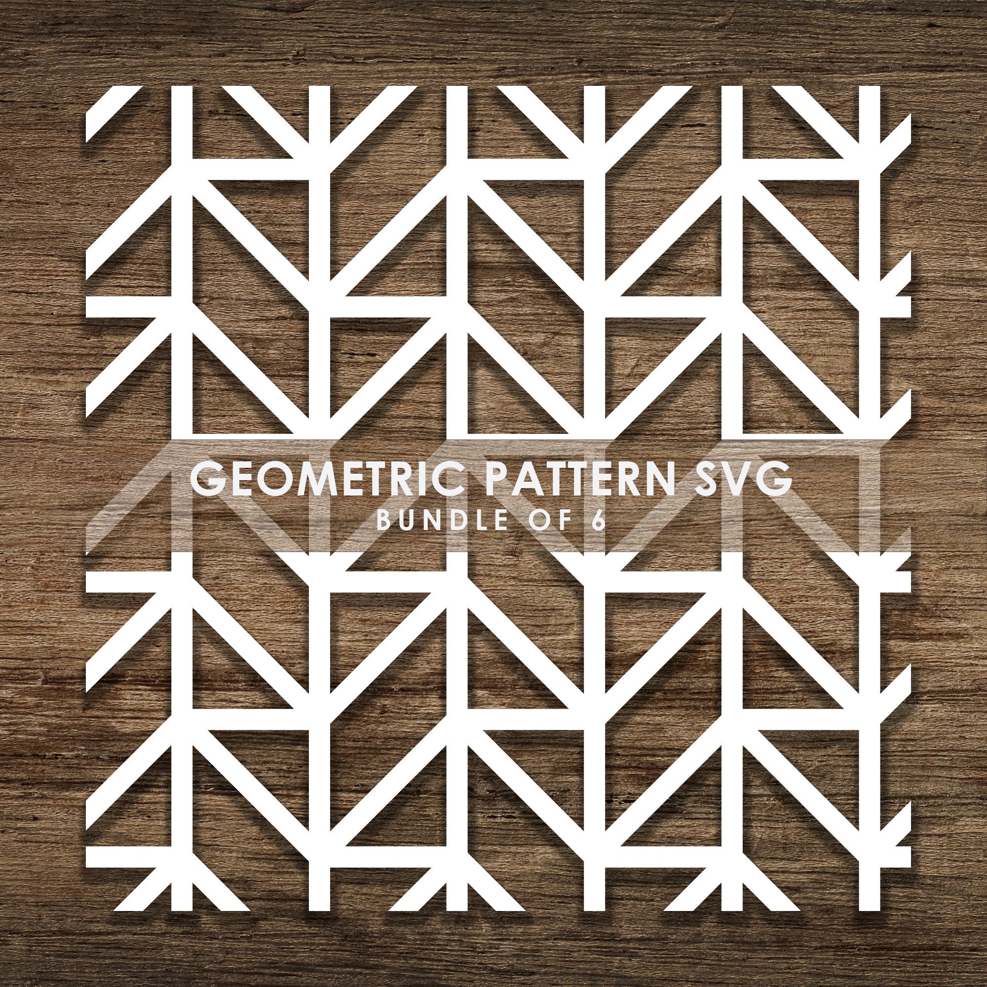 Bundle of 6 Seamless Geometric SVG Pattern, Line Pattern, Geometric ...