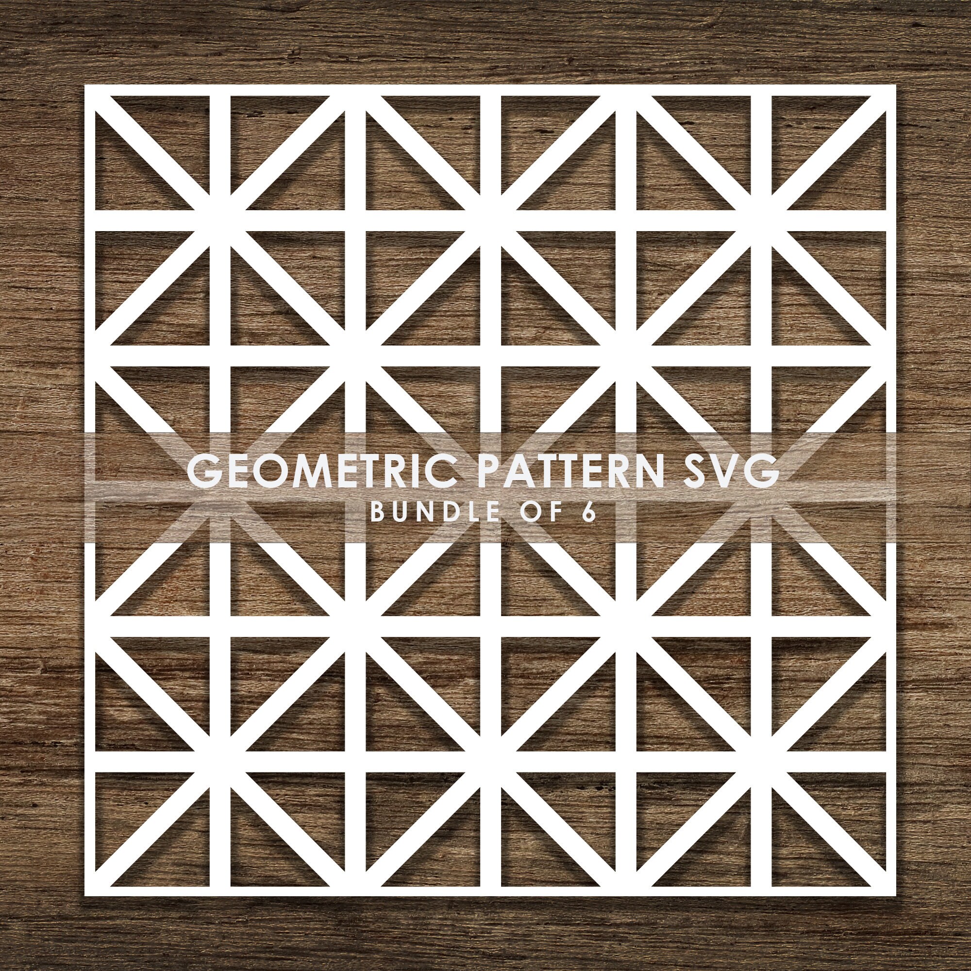 Bundle of 6 Seamless Geometric SVG Pattern, Line Pattern, Geometric ...