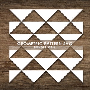 Bundle of 6 Seamless Geometric SVG Pattern, Line Pattern, Geometric ...