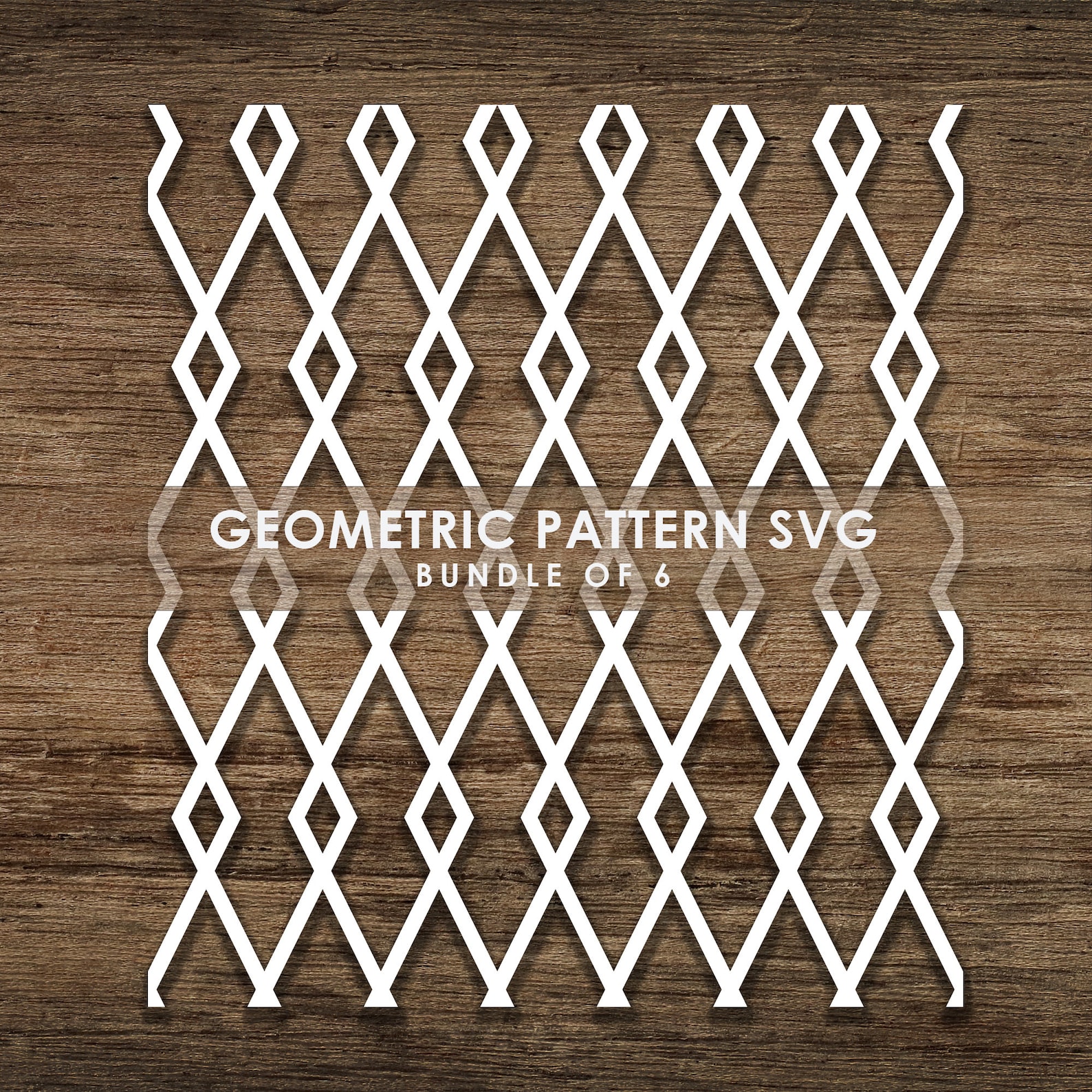 Bundle of 6 Seamless Geometric SVG Pattern, Line Pattern, Geometric ...