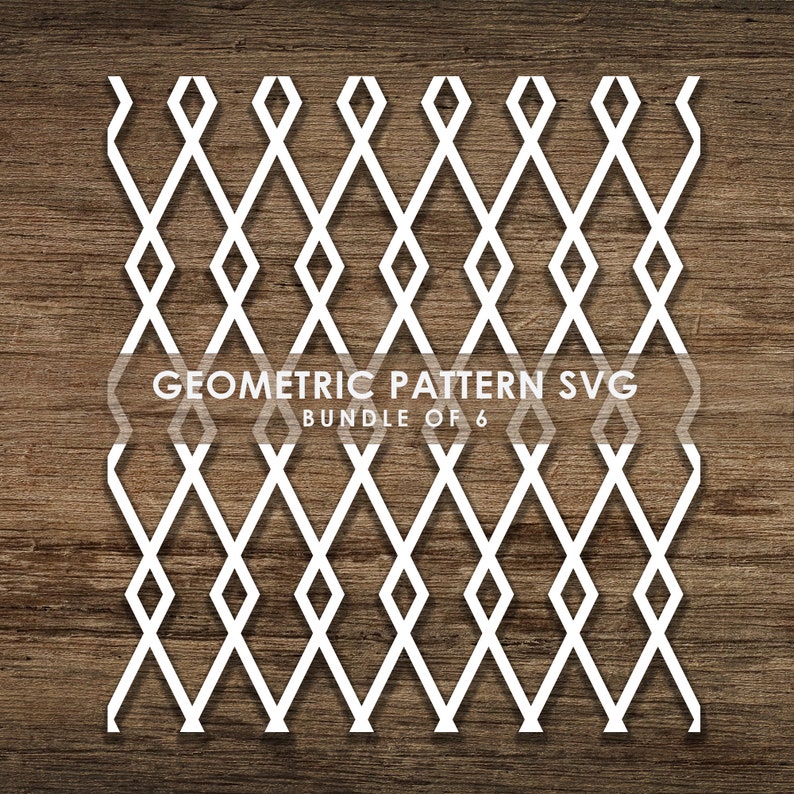 Bundle of 6 Seamless Geometric SVG Pattern, Line Pattern, Geometric ...