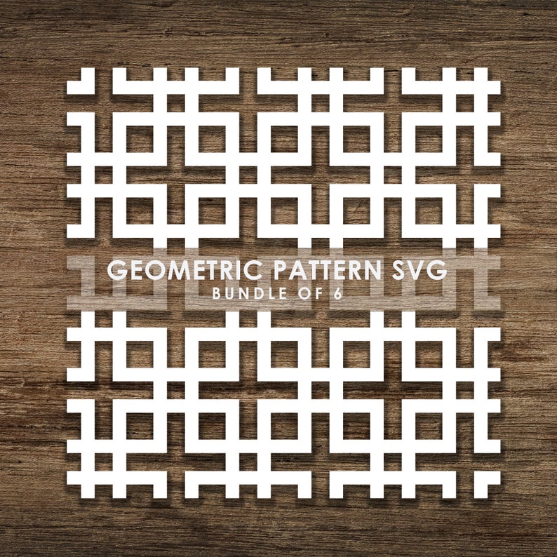 Bundle of 6 Seamless Geometric SVG Pattern, Line Pattern, Geometric ...