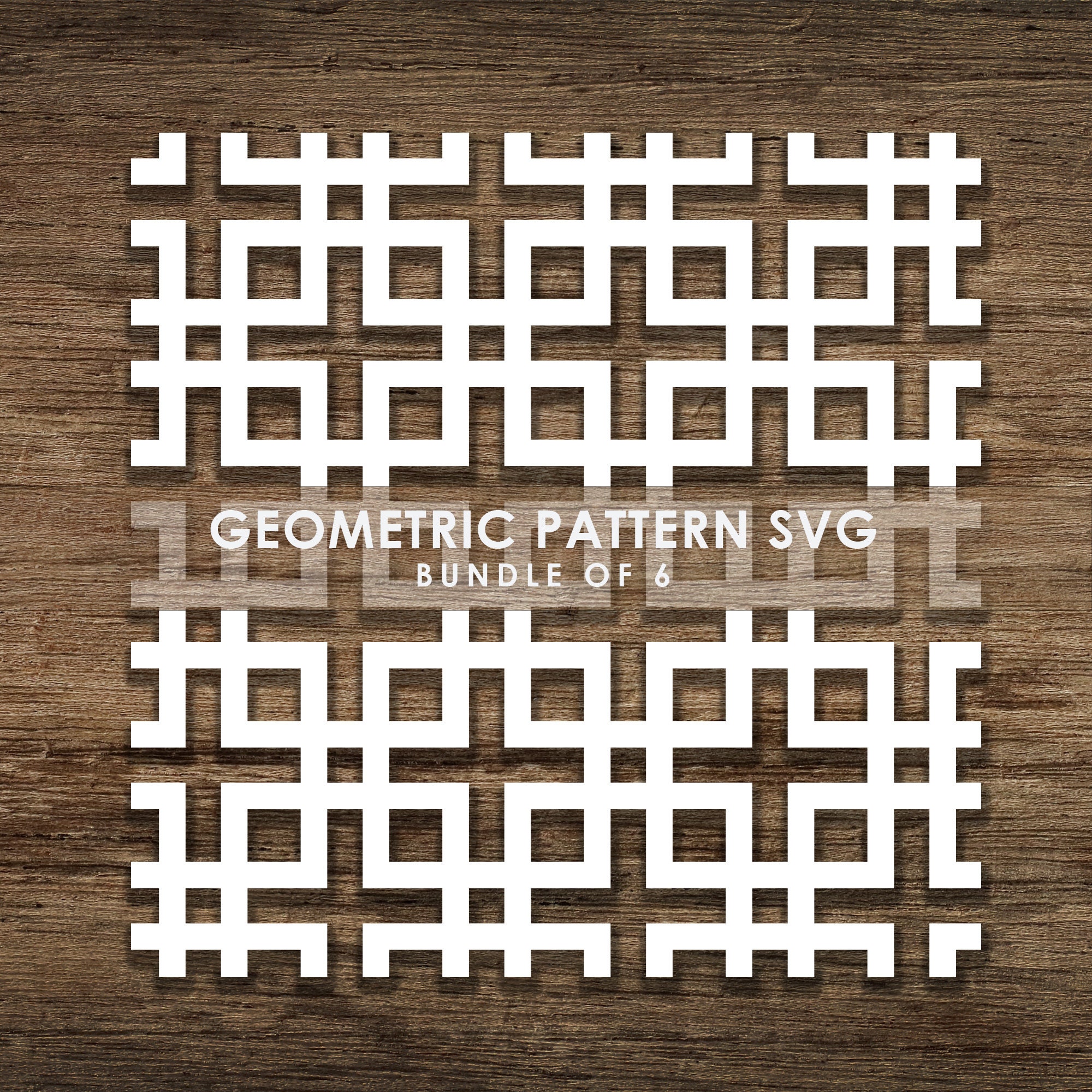 Bundle of 6 Seamless Geometric SVG Pattern, Line Pattern, Geometric ...