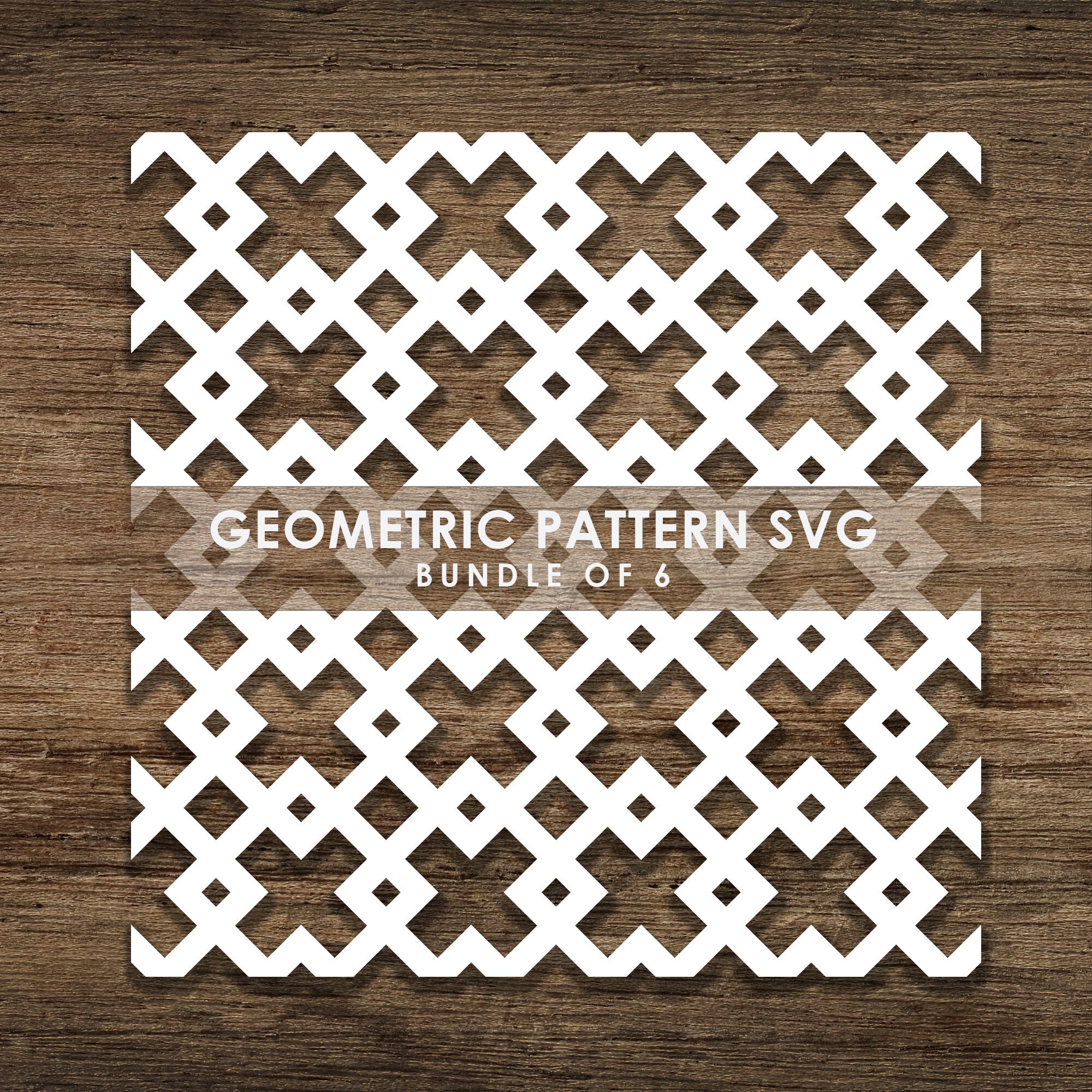 Bundle of 6 Seamless Geometric SVG Pattern, Line Pattern, Geometric ...