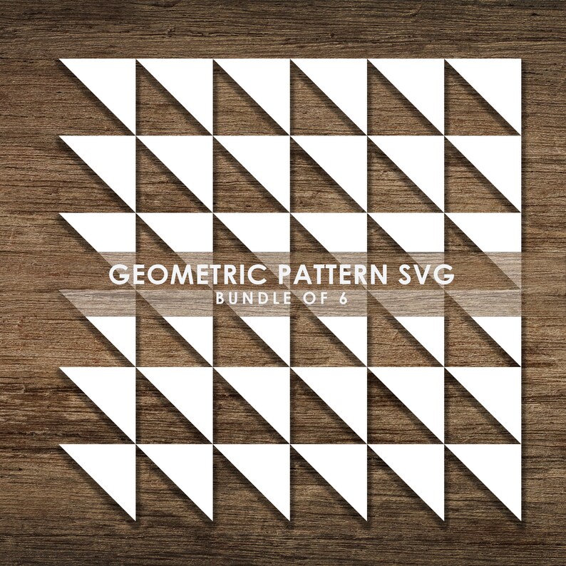 Bundle of 6 Seamless Geometric SVG Pattern Line Pattern - Etsy