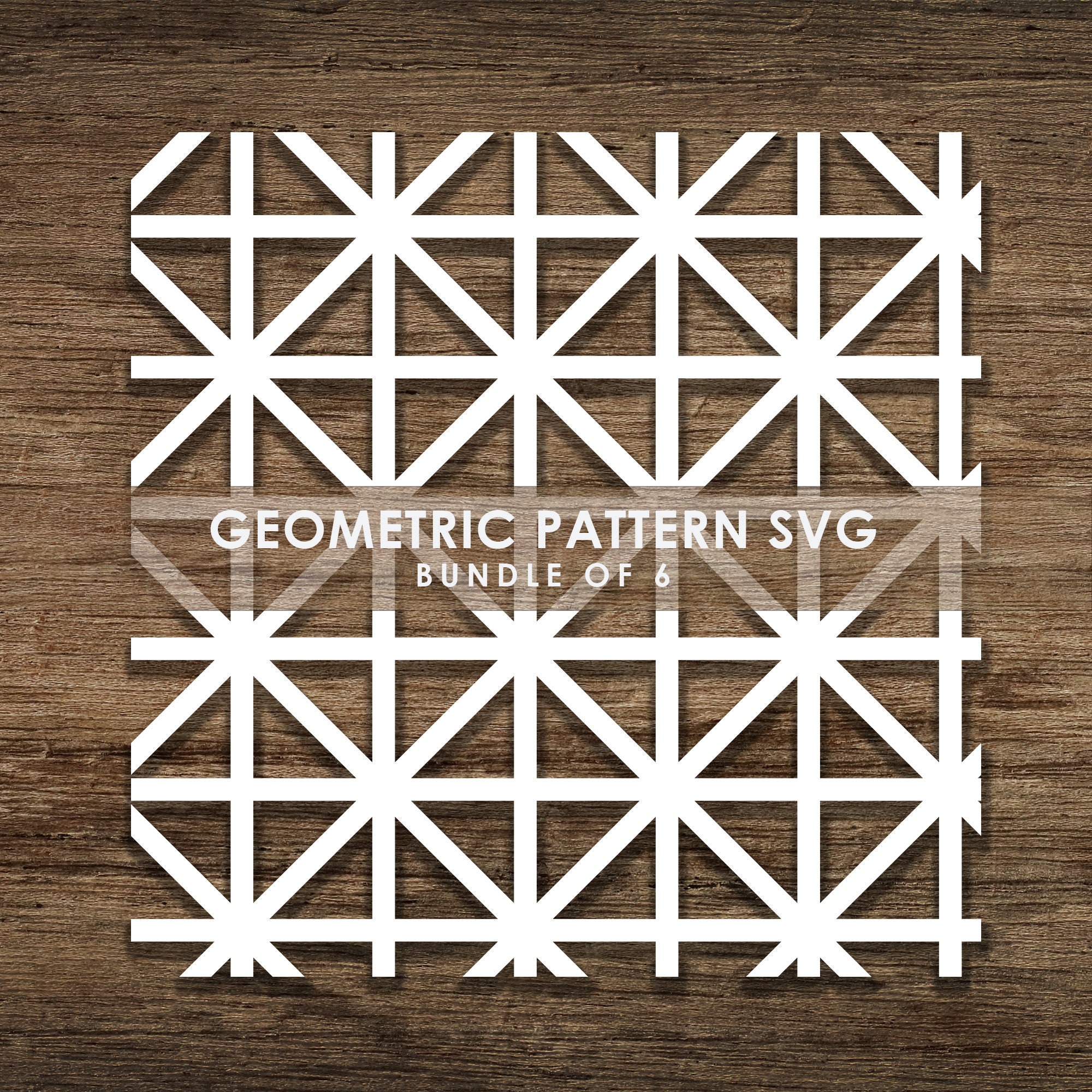 Bundle of 6 Seamless Geometric SVG Pattern, Line Pattern, Geometric ...