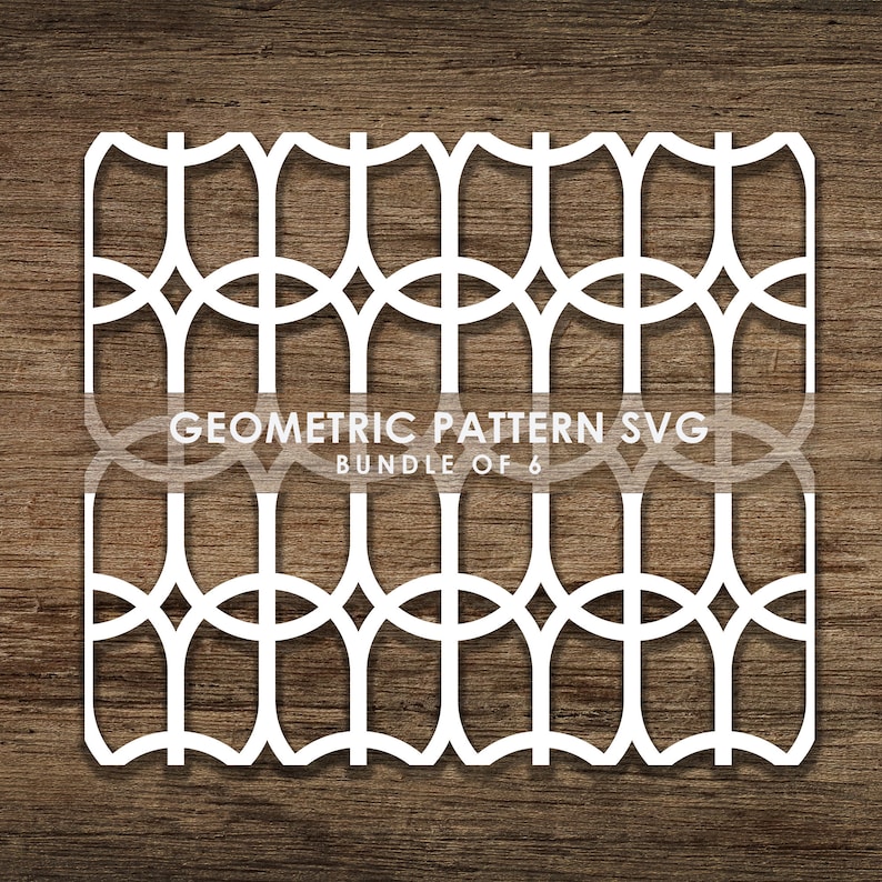 Bundle of 6 Seamless Geometric SVG Pattern, Line Pattern, Geometric ...