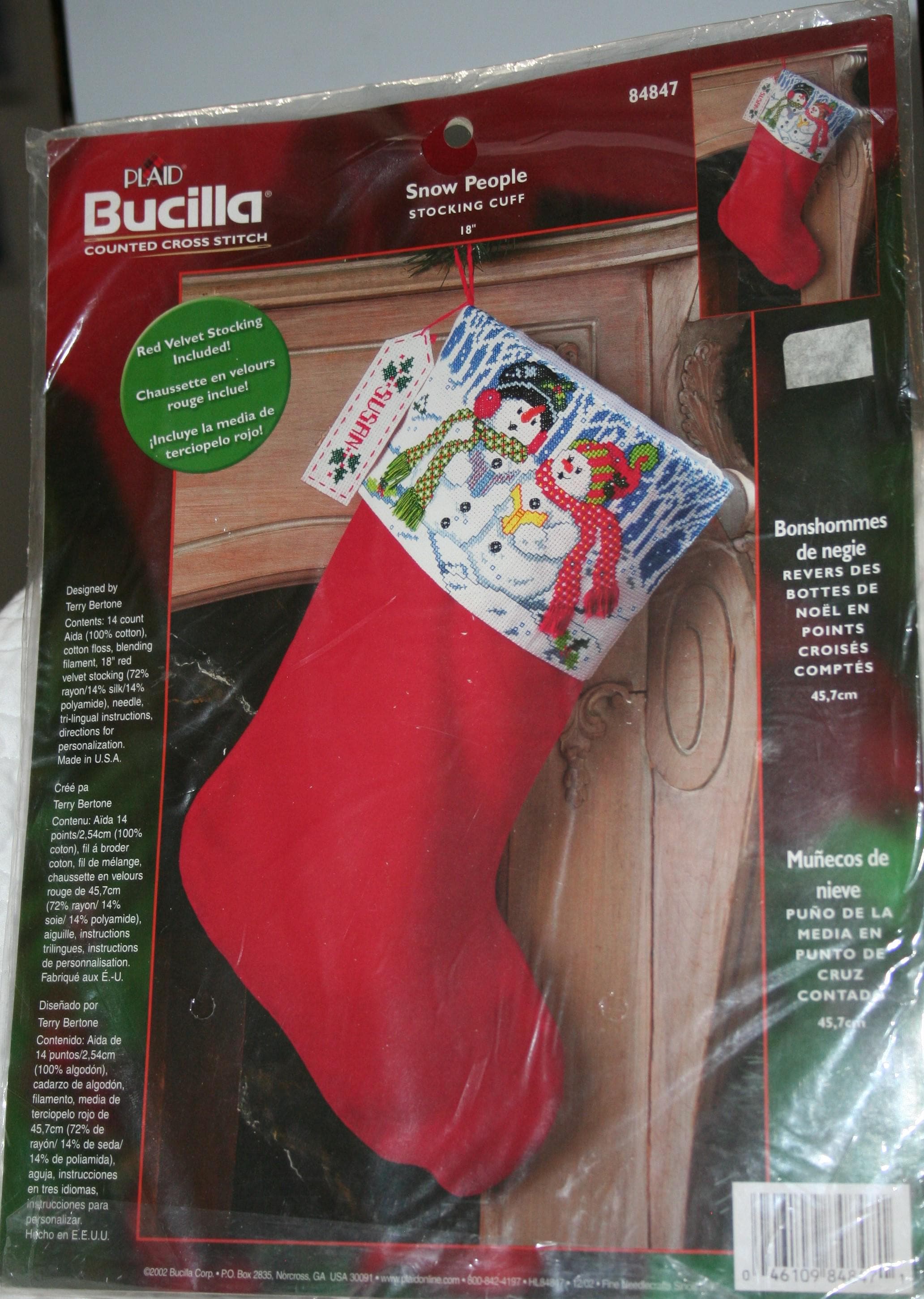 Bucilla Stocking Cross Stitch Kits - Etsy
