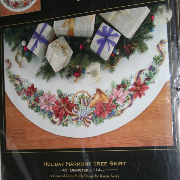 Cross Stitch Tree Skirt - Etsy