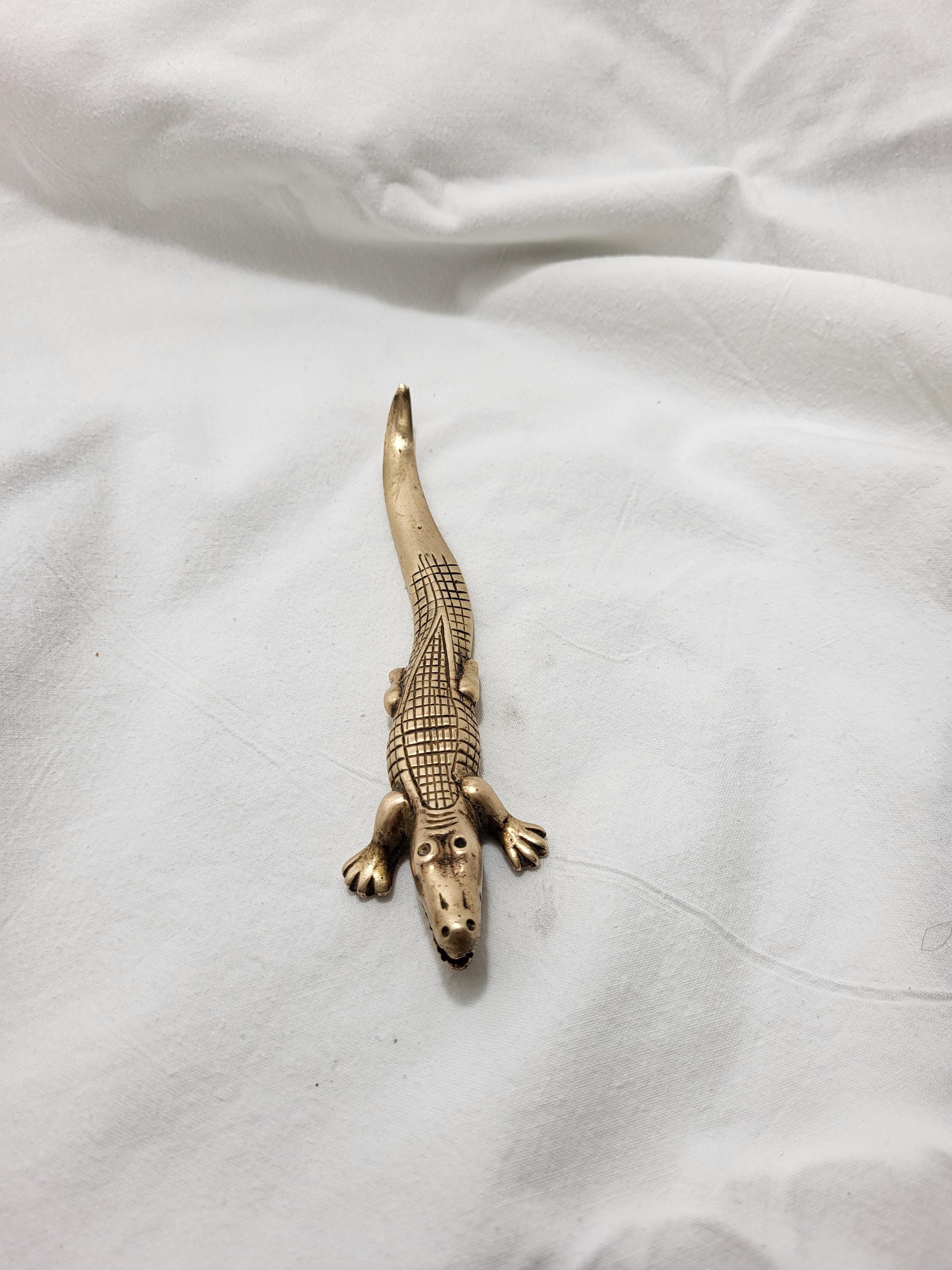 Rare Vintage Brass Alligator Letter Opener, 1950s - Etsy