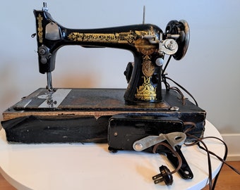 Vintage Singer Sphinx Model 27 from 1899 Sewing Machine - Etsy
