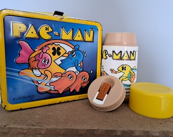 Vintage Aladdin 1980 PAC-MAN Video Game Metal Lunchbox - Etsy