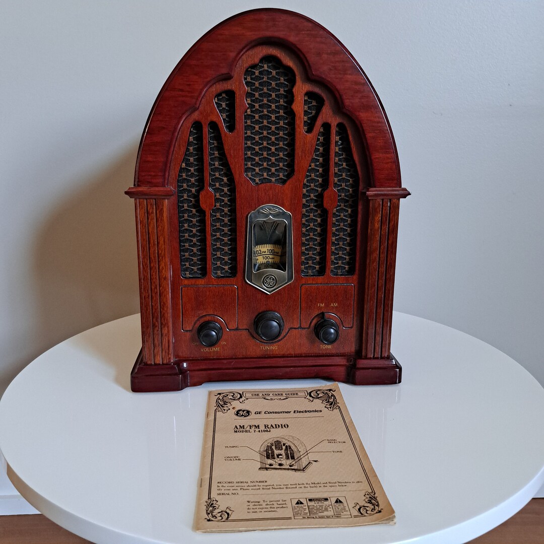 GE General Electric Model 7-4100JA Retro Cathedral AM FM Radio - Etsy